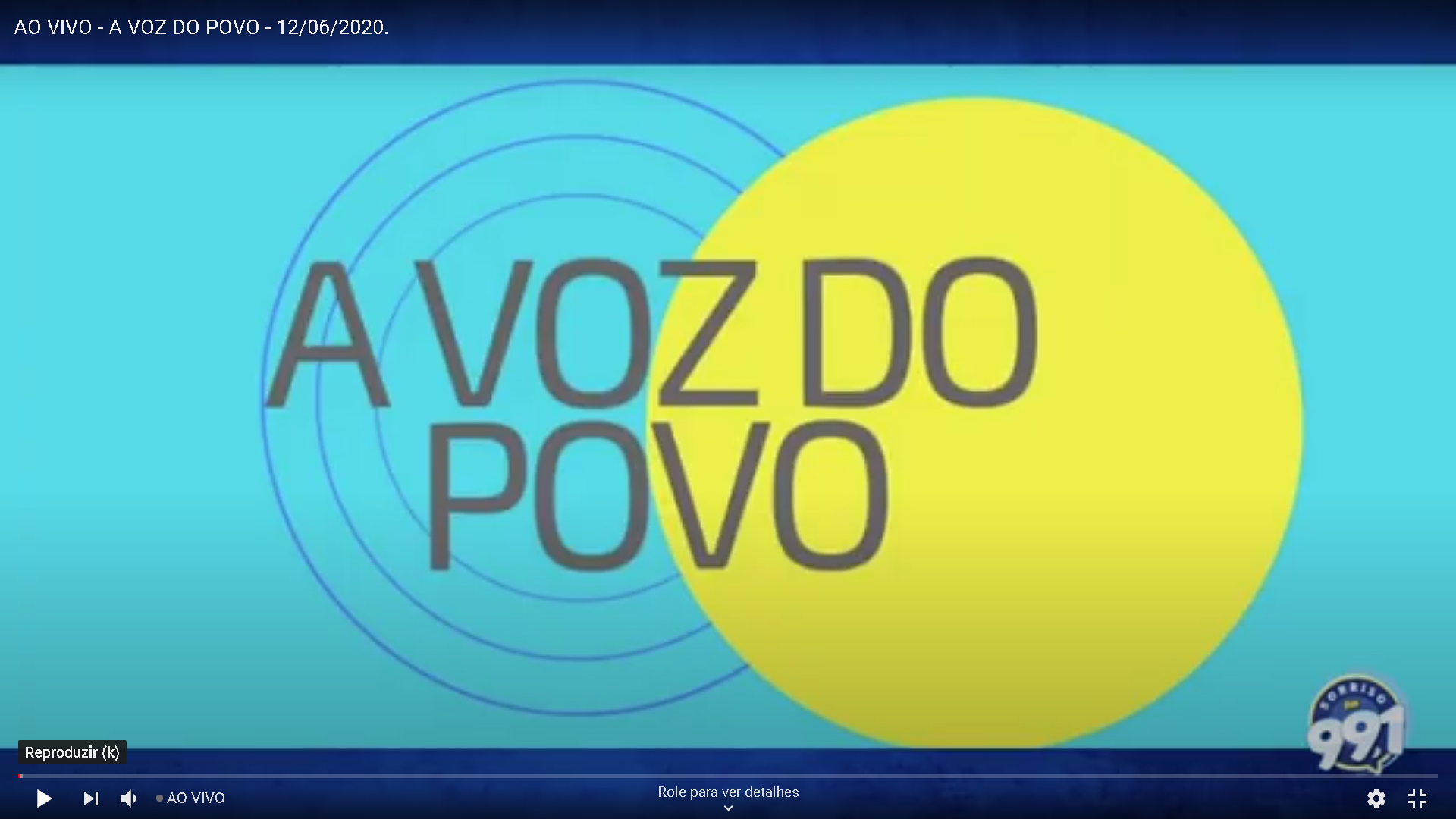 Assista o programa A Voz do Povo desta sexta 12/06 na íntegra (Vídeo) - R9 NEWS