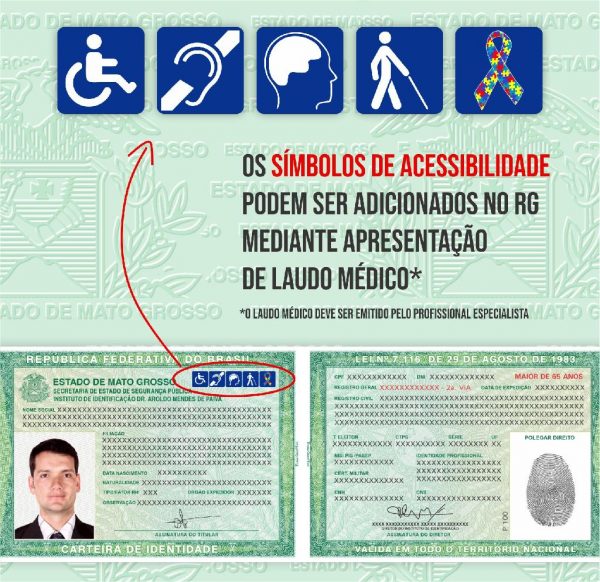 Símbolos internacionais de acessibilidade podem ser incluídos na ...